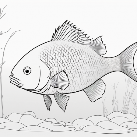 Omalovánky Ryba zdarma k vytisknutí a stažení