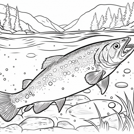 Omalovánky Ryba zdarma k vytisknutí a stažení