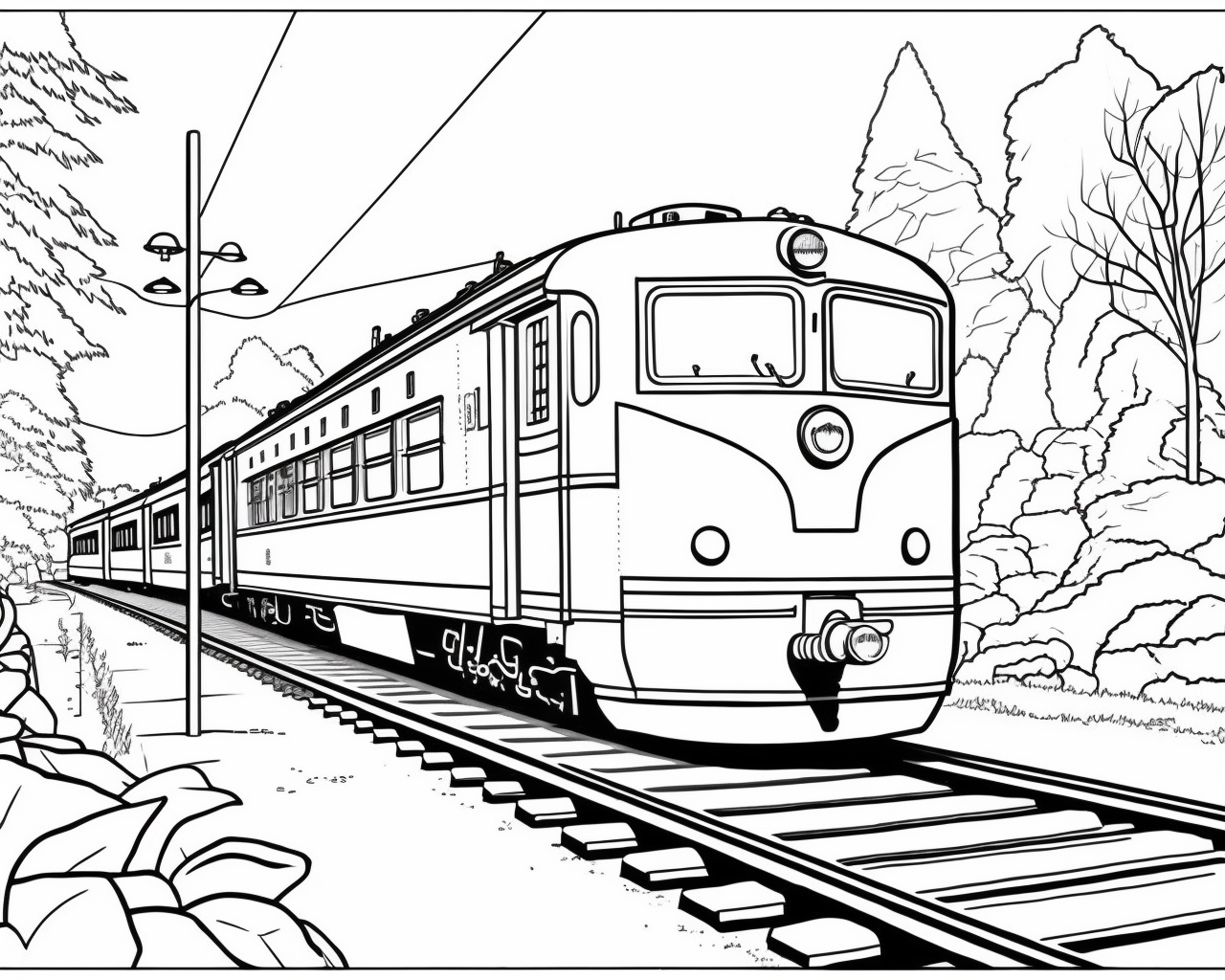 vlak 7 - Omalovánky k vytisknutí zdarma