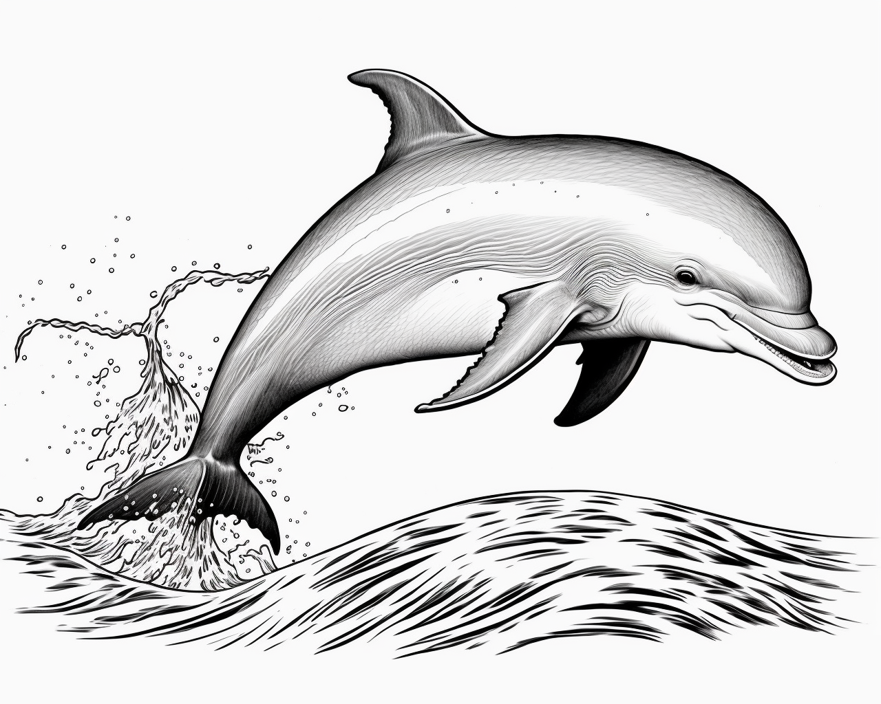 zvířata omalovánky delfín - Omalovánky k vytisknutí zdarma